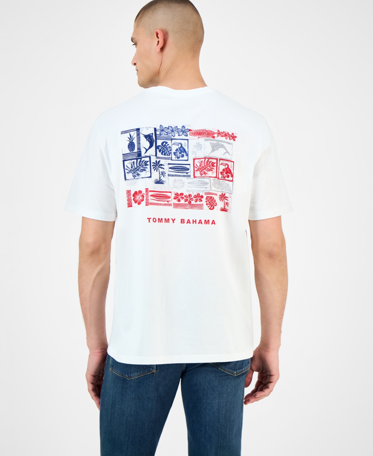 Click here for Tommy Bahama Mens Tropical Flag Graphic T-Shirt -... prices