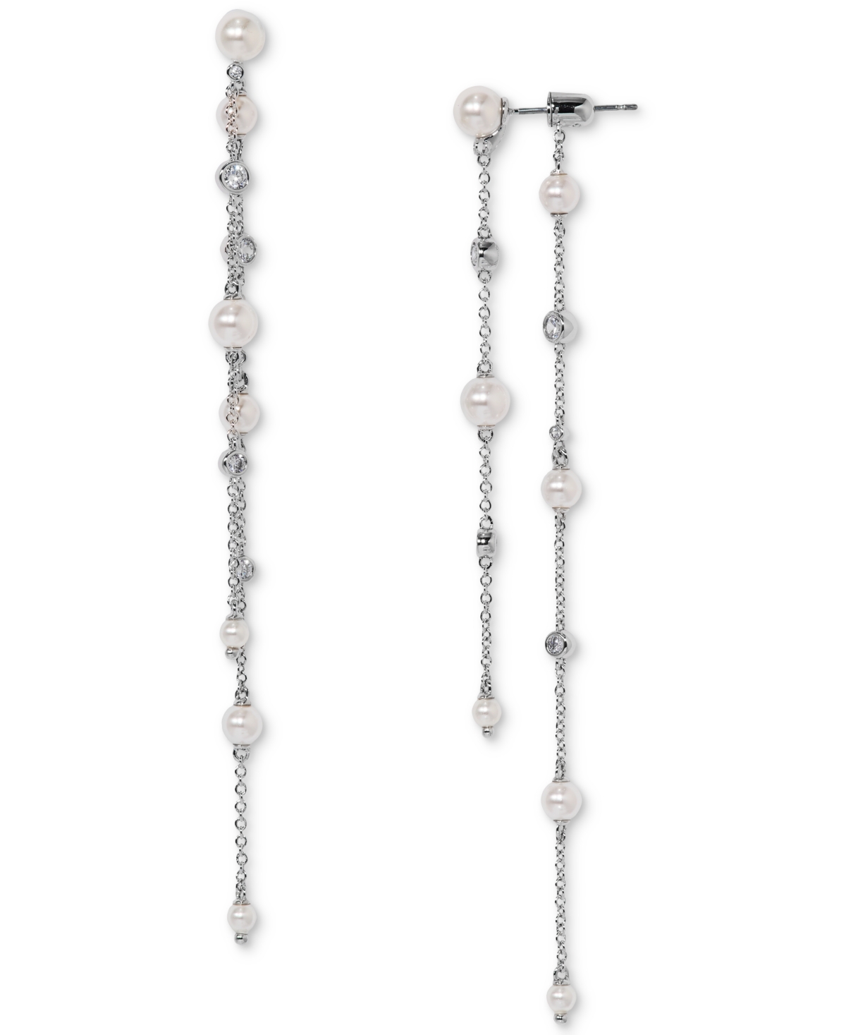 Click here for Eliot Danori Silver-Tone Imitation Pearl & Cubic Z... prices