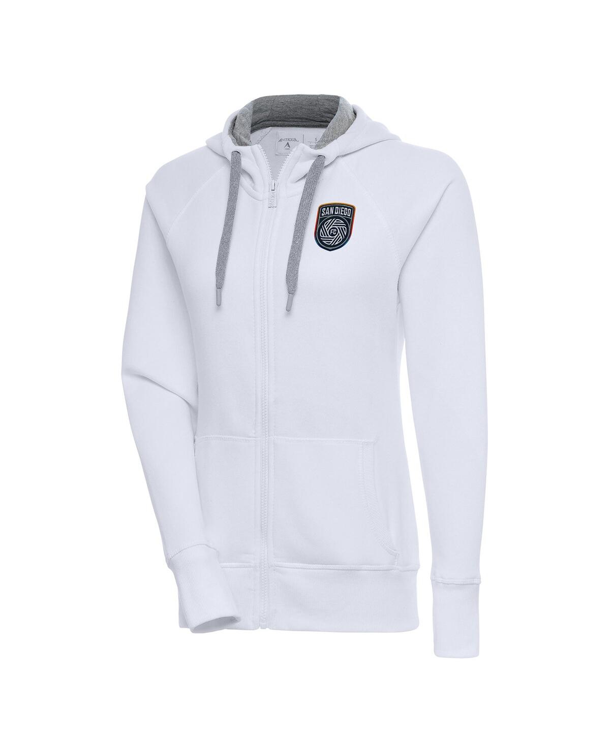 Click here for Antigua Womens White San Diego Fc Victory Full-Zip... prices
