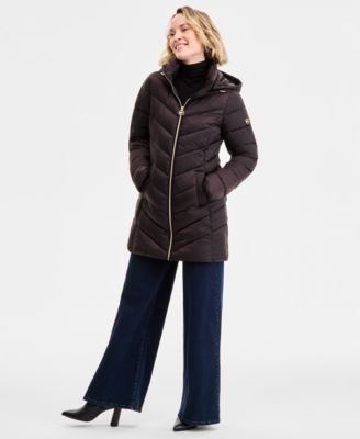 Click here for Michael Michael Kors Womens Hooded Packable Puffer... prices