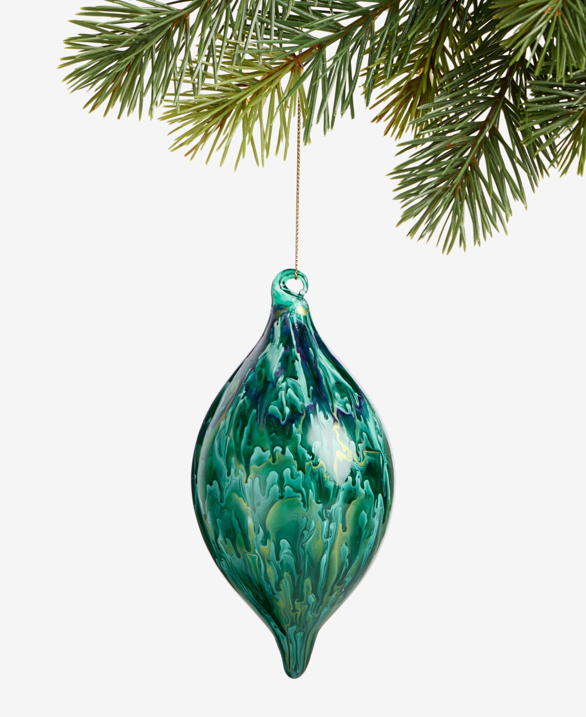 Click here for Holiday Lane Enchanted Forest Marble-Look Finial O... prices