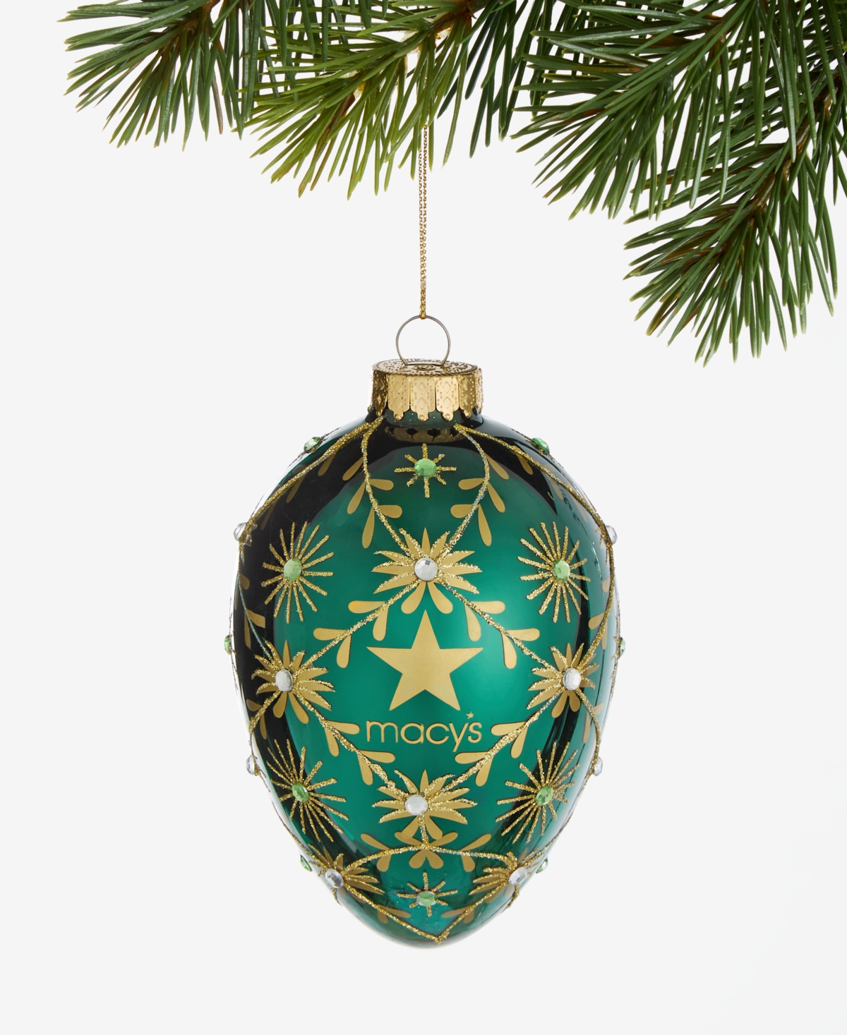 Click here for Holiday Lane Gilded Glamour Jeweled Egg Ornament... prices