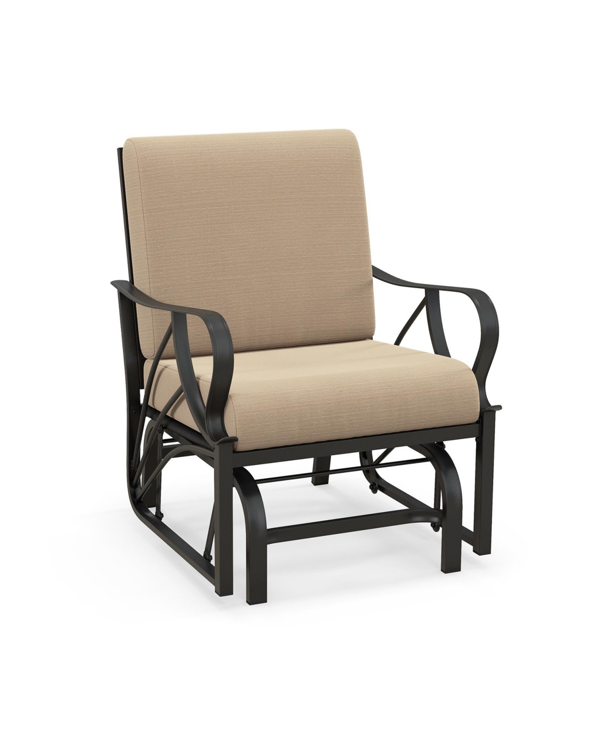 Click here for Slickblue Patio Glider Rocking Chair with Thick Cu... prices