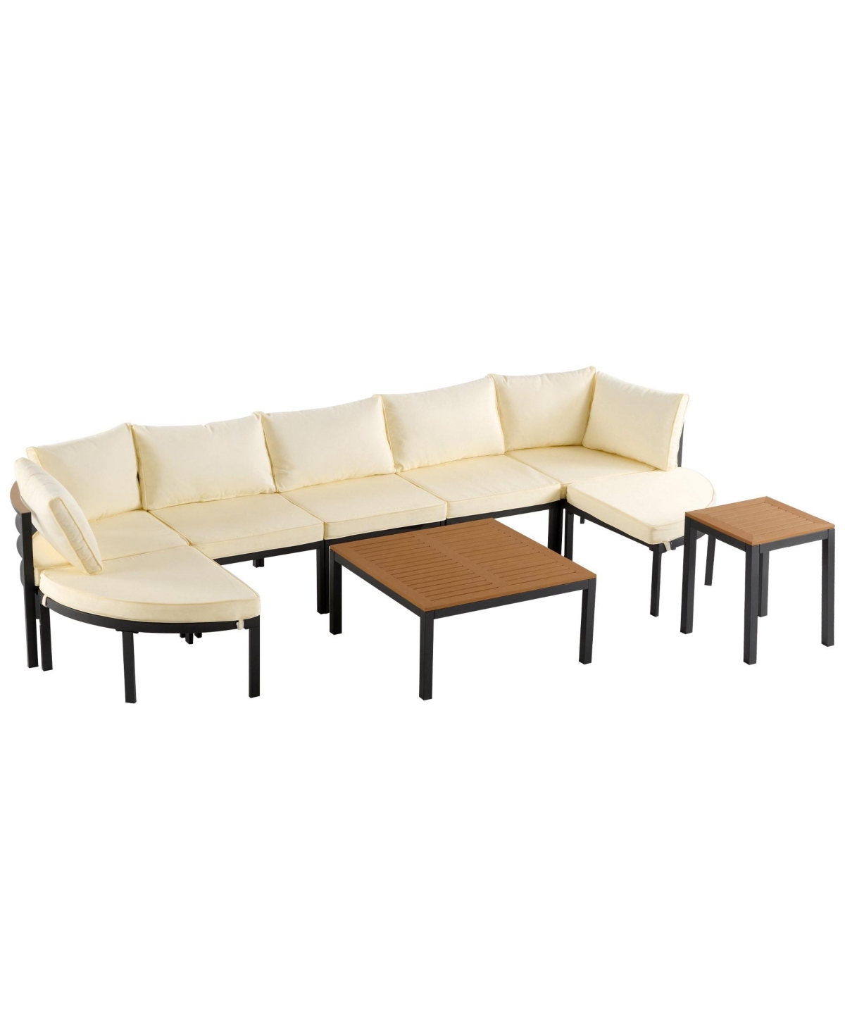 Click here for Mondawe Modern Outdoor Sectional Sofa Set Outdoor... prices