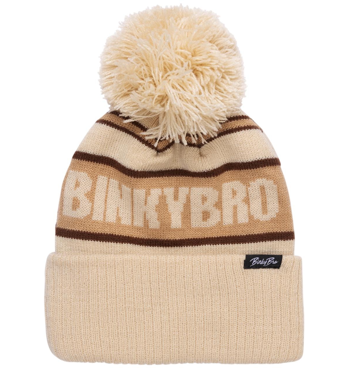 Click here for BinkyBro Boys Jupiter Brown Beanie - Beige and bro... prices