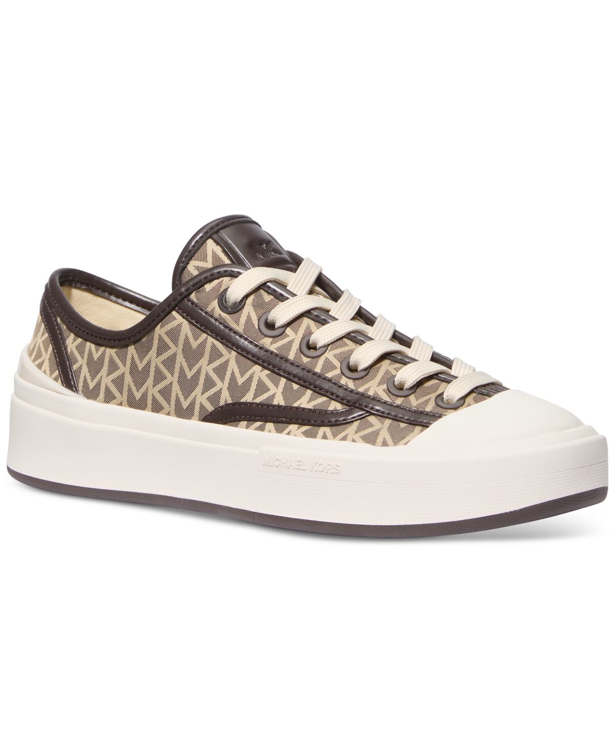 Click here for Michael Kors Womens Jude Lace Up Sneakers - Natura... prices