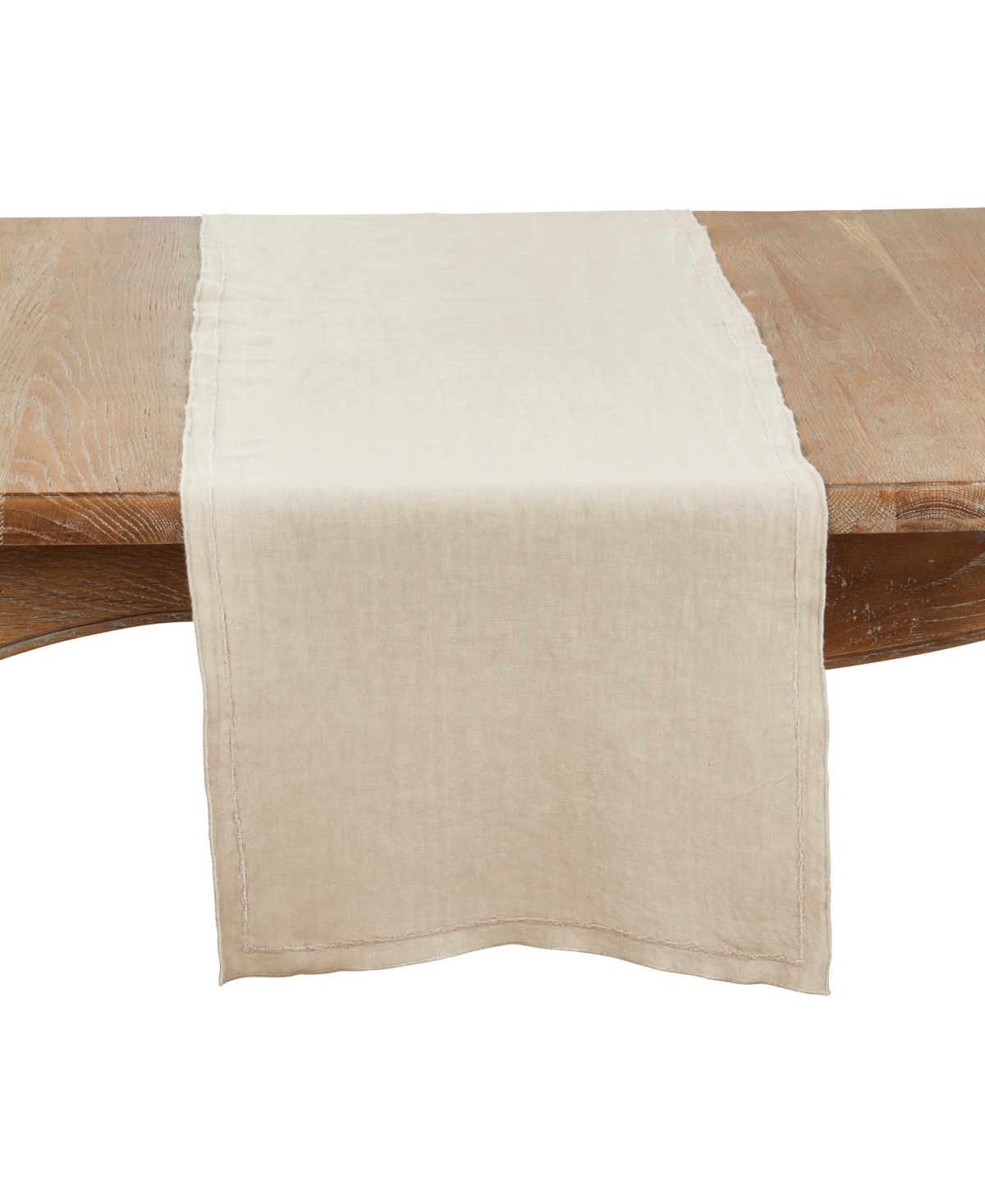 Click here for Saro Lifestyle Stonewashed Overlock Edge Table Run... prices