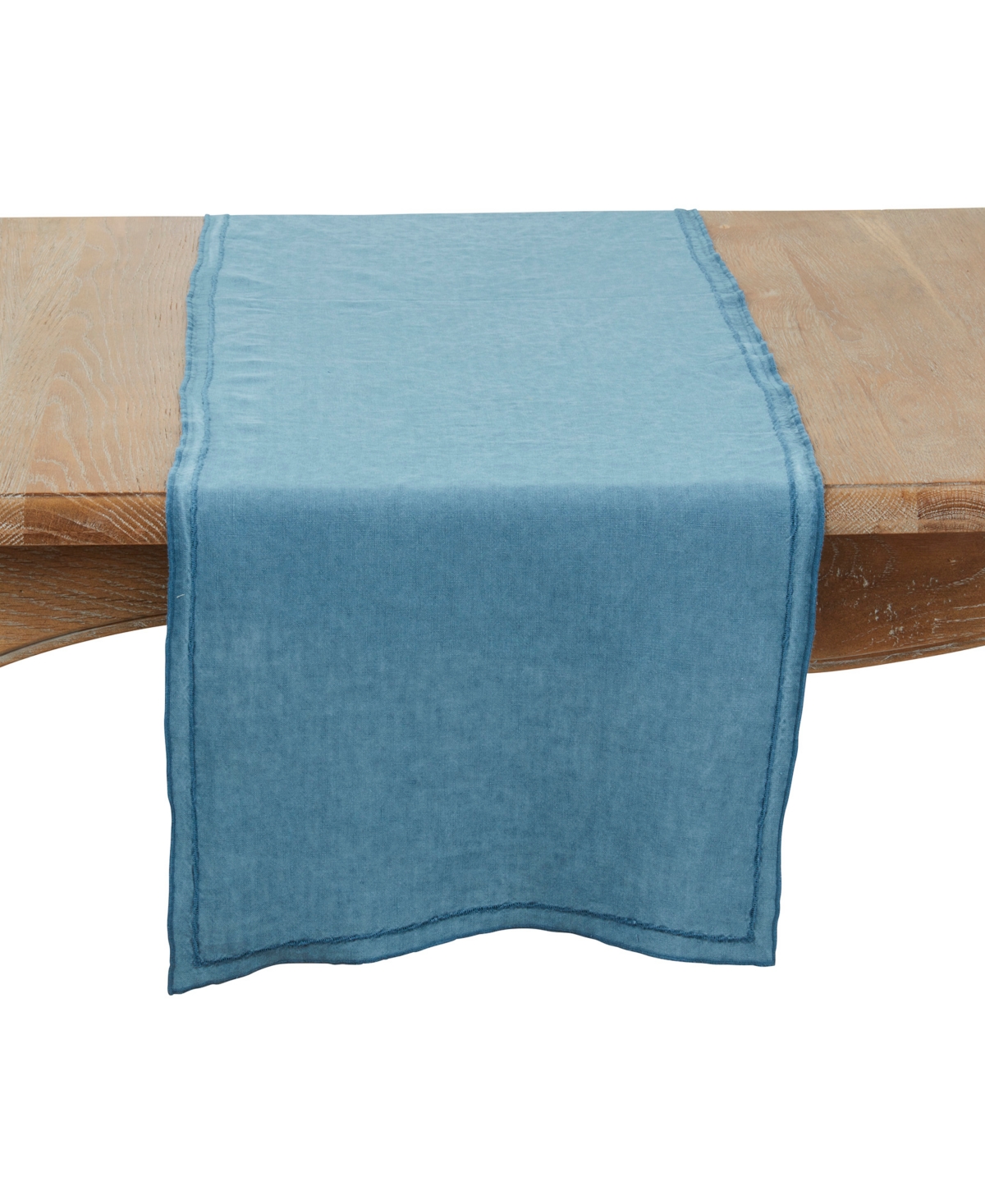 Click here for Saro Lifestyle Stonewashed Overlock Edge Table Run... prices
