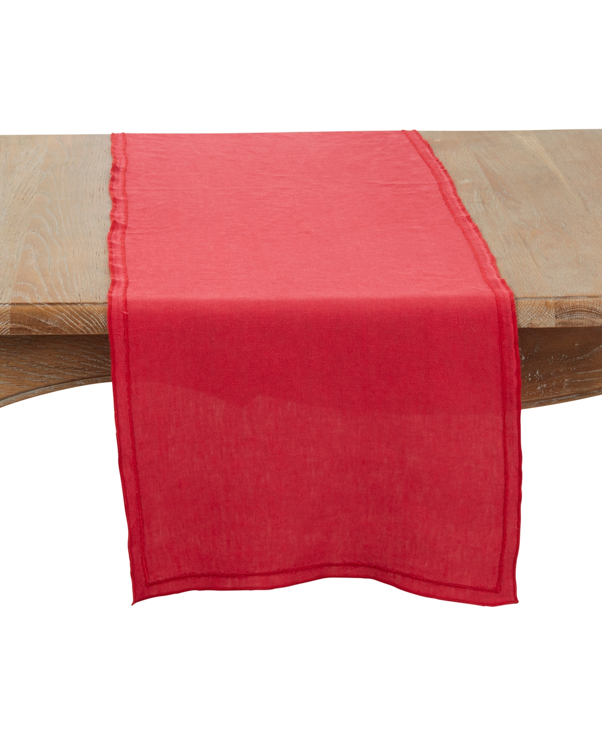 Click here for Saro Lifestyle Stonewashed Overlock Edge Table Run... prices