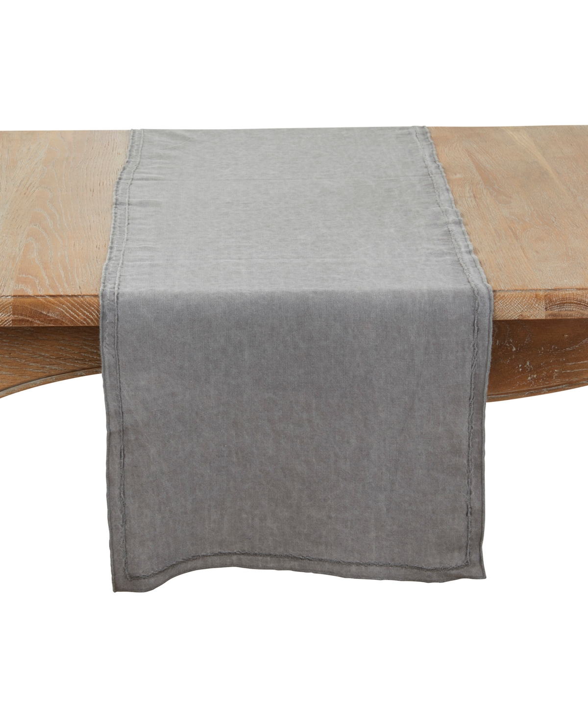 Click here for Saro Lifestyle Stonewashed Overlock Edge Table Run... prices