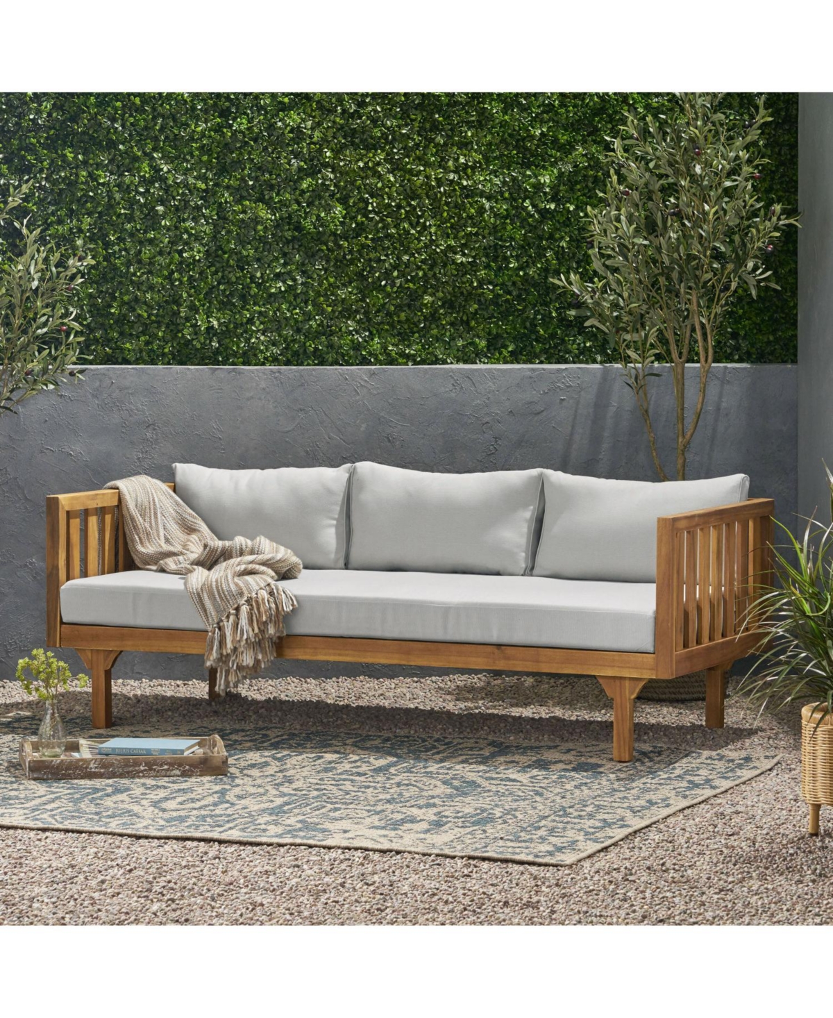 Click here for Streamdale Stunning Acacia Wood Daybed with Water-... prices