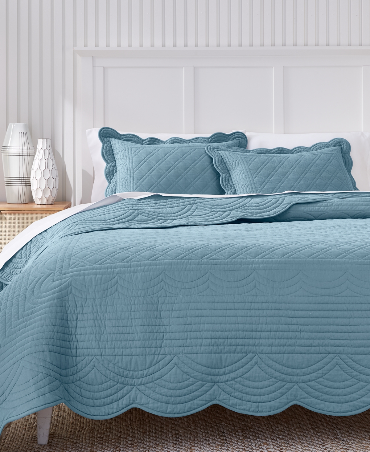 Click here for Charter Club Bailey Scallop 2-Pc. Quilt Set  Twin... prices