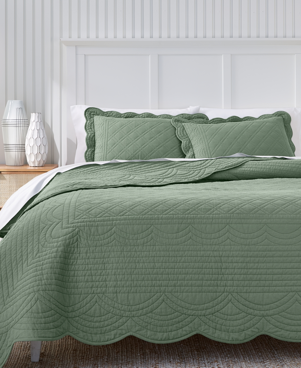 Click here for Charter Club Bailey Scallop 2-Pc. Quilt Set  Twin... prices