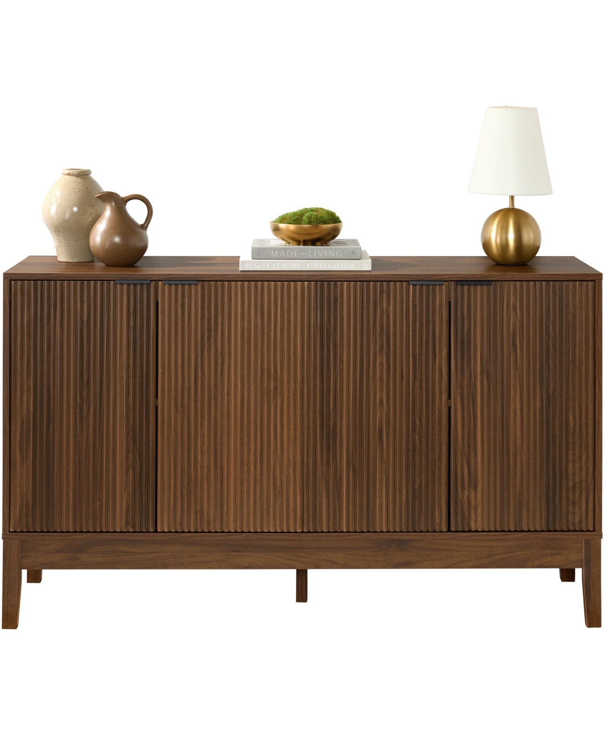 Click here for Best Choice Products 4-Door Reeded Storage Cabinet... prices
