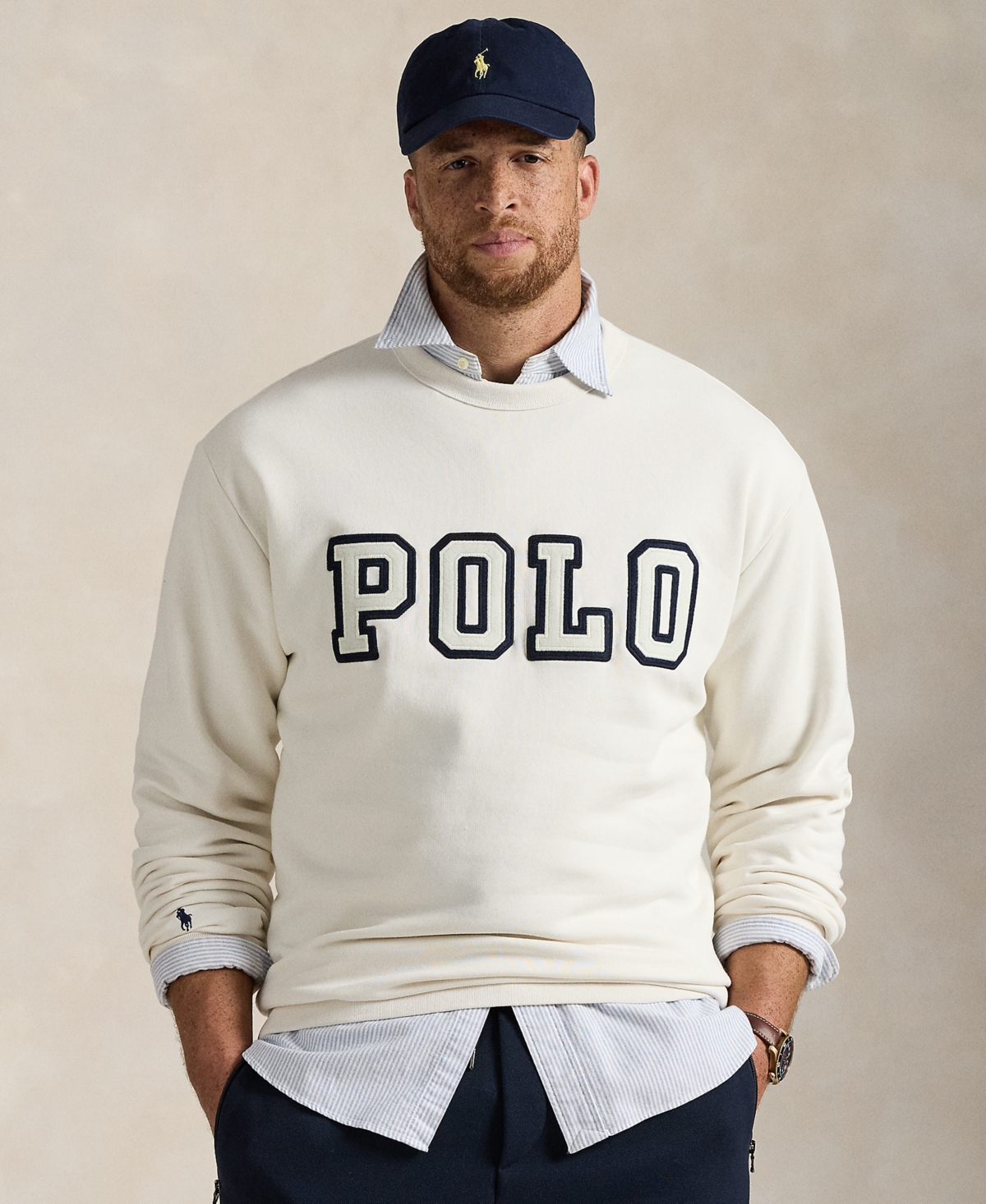 Click here for Polo Ralph Lauren Mens Big & Tall Logo Fleece Swea... prices