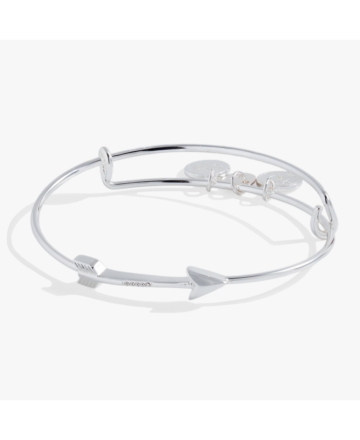 Click here for Arrow Inline Bangle Bracelet - Silver prices