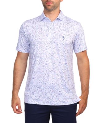 Tailorbyrd Men's Ditzy Floral Performance Polo - Macy's