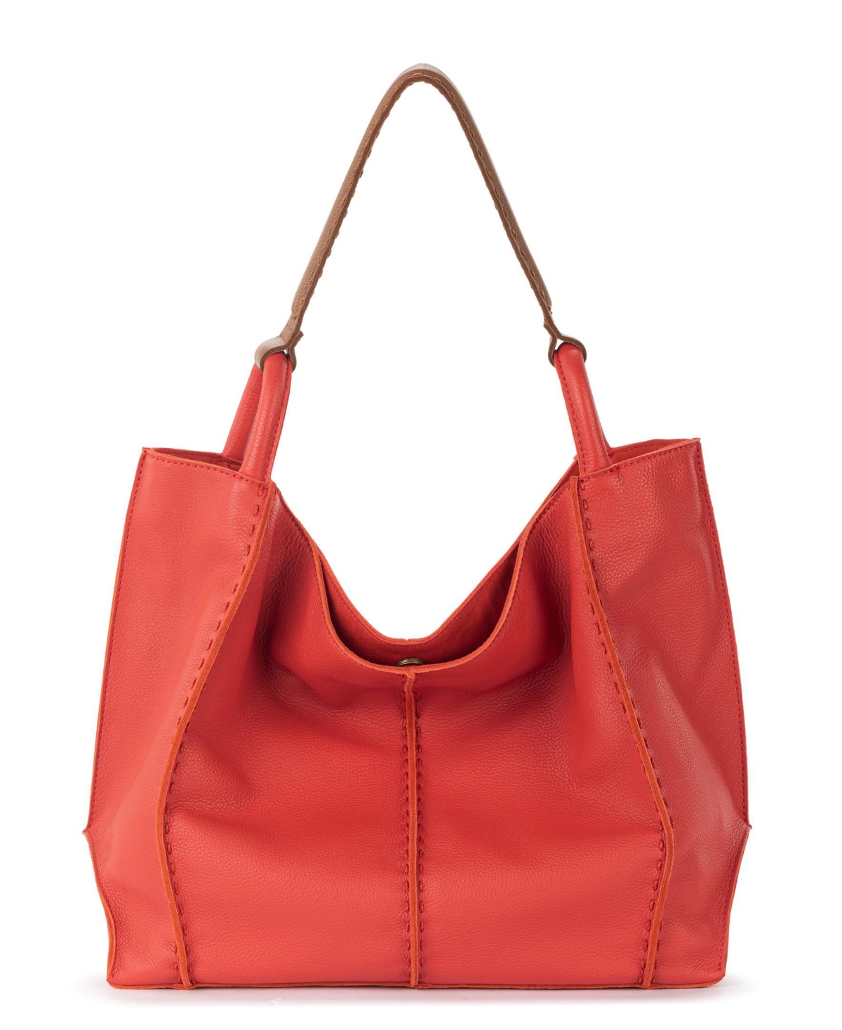 Click here for The Sak Womens Los Feliz Leather Tote Bag - Cayenn... prices