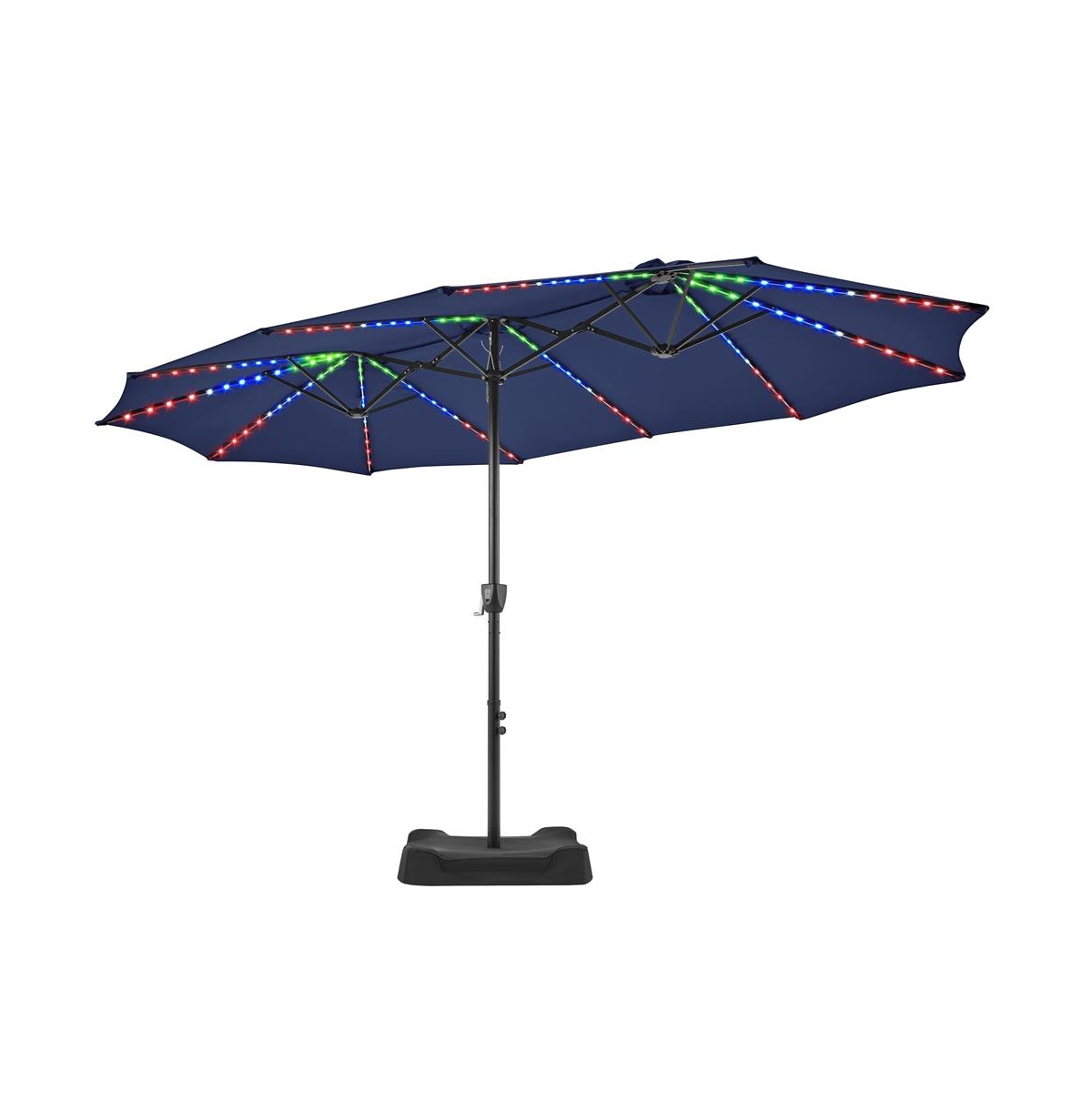 Click here for Yaheetech 15 ft Patio Parasol with Multi-Mode Led... prices
