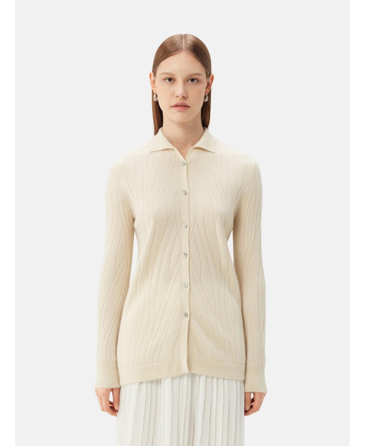 Click here for Gobi Cashmere Womens Cashmere Cardigan - Neutral-v... prices
