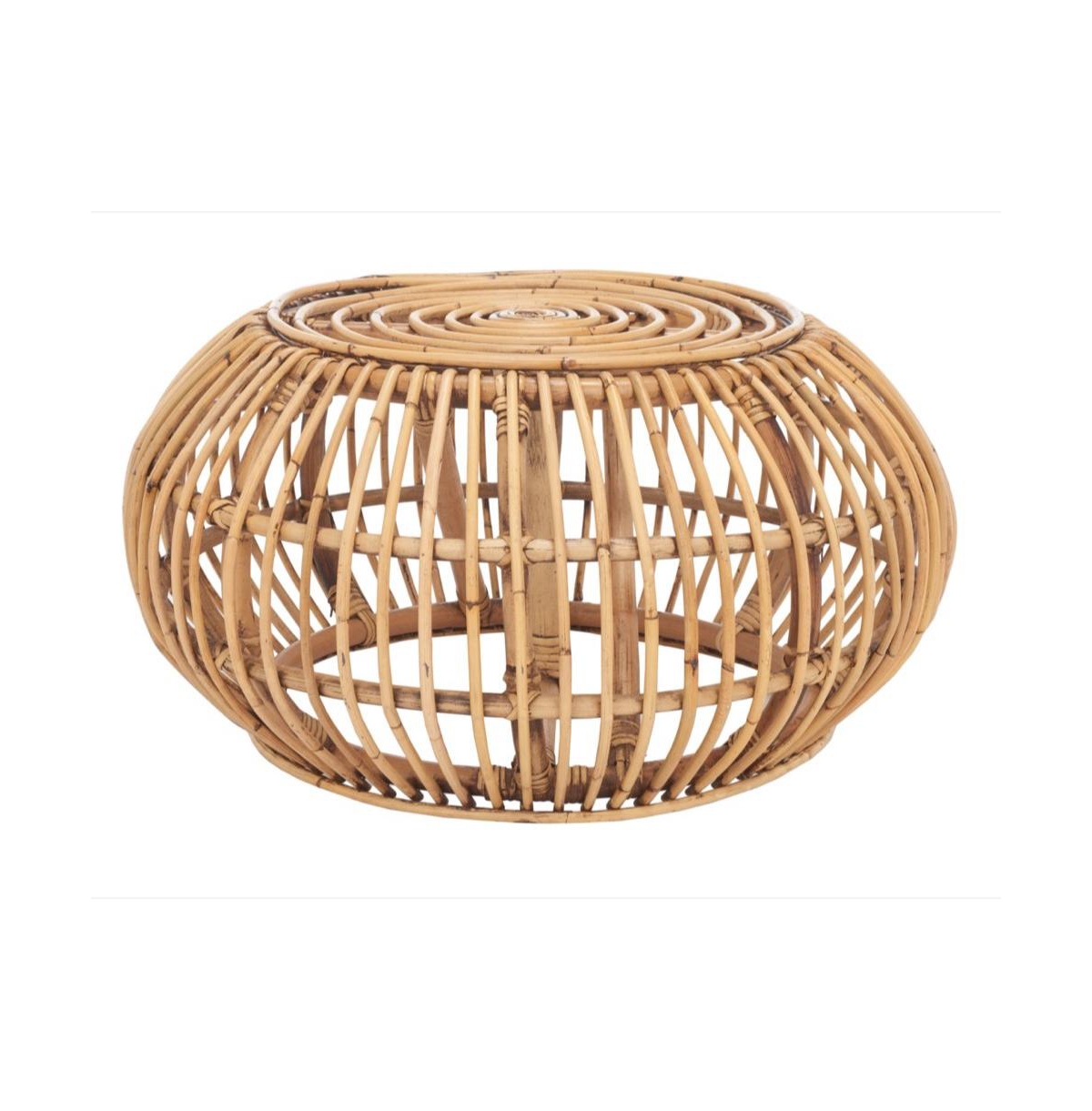 Click here for Jacynda Round Ottoman - Honey brown wash prices