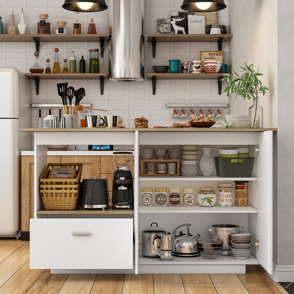 Click here for Kitchen island with 2 doors  1 drawer  island stor... prices