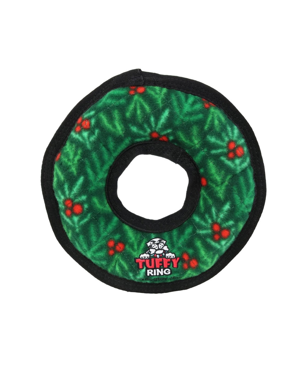 Click here for Tuffy Medium Ring Wreath  Dog Toy - Green prices