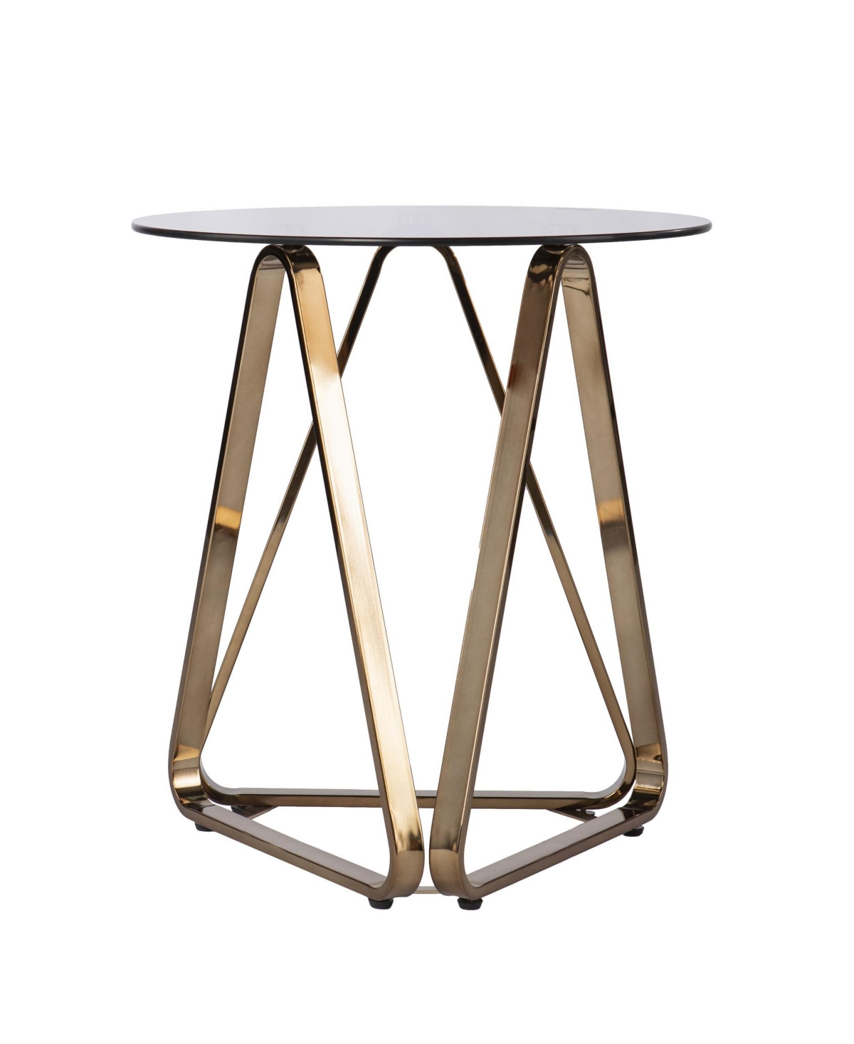 Click here for Round Glass and Iron End Table for Modern Home or... prices