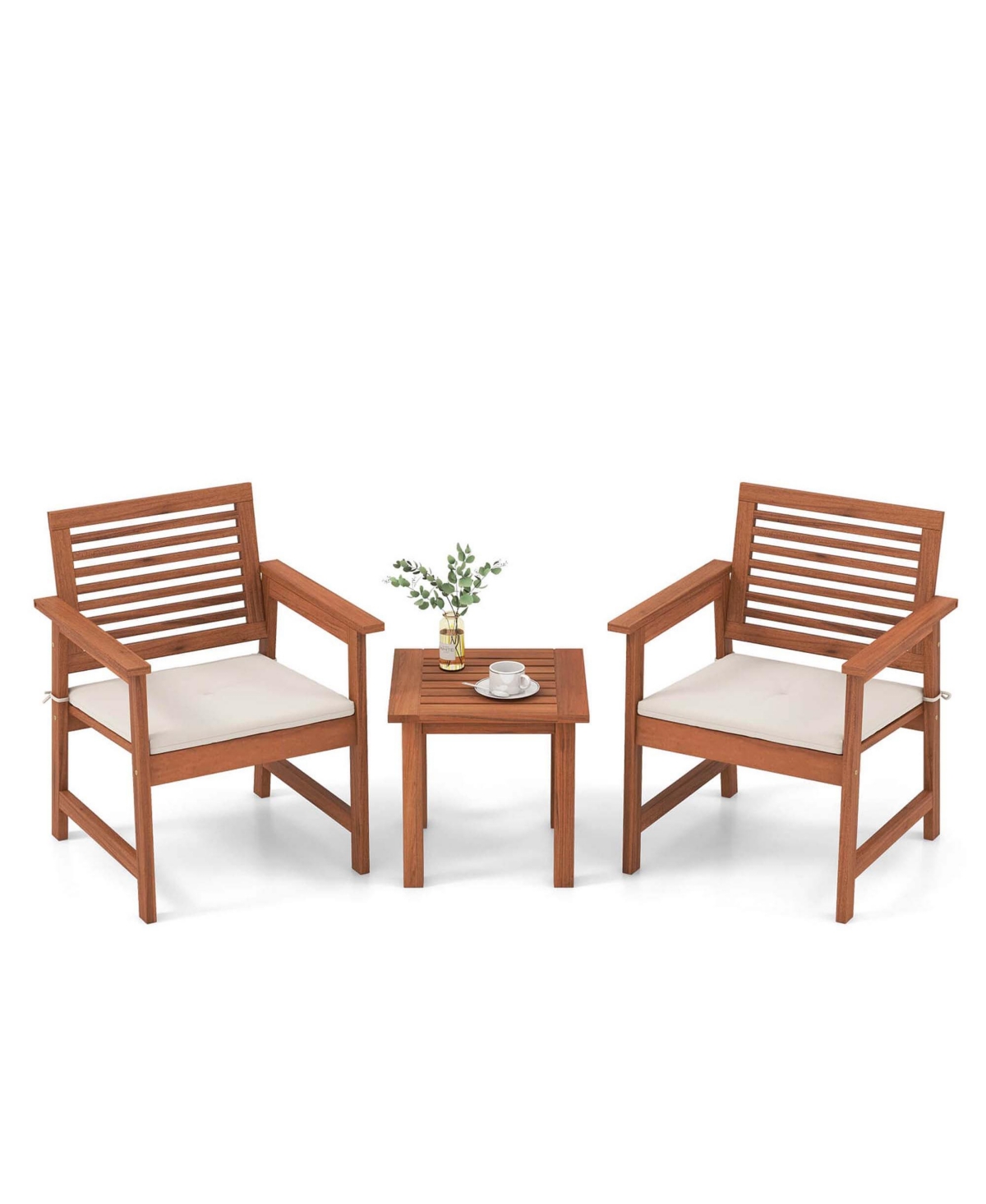 Click here for 3 Pcs Patio Furniture Set with 2 Seat Cushions Cof... prices