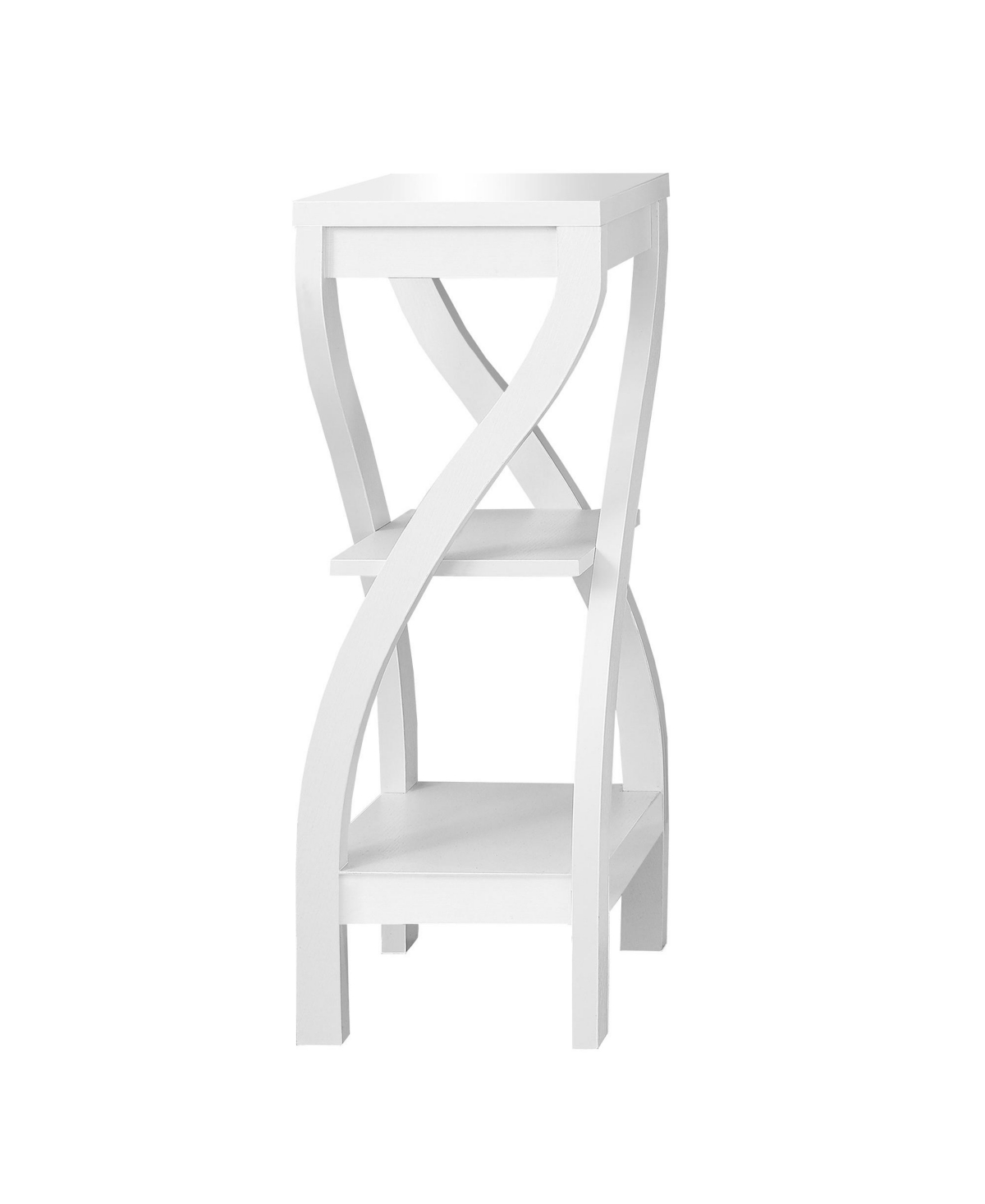 Click here for Contemporary Wood Square End Table with Two Shelve... prices