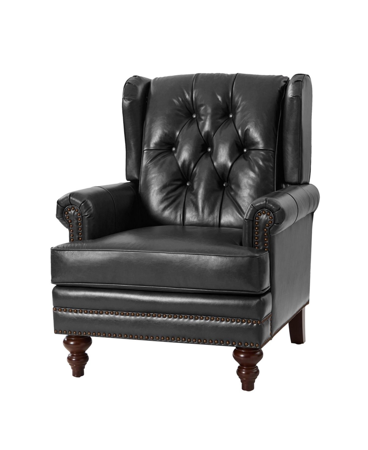 Click here for Luisa Genuine Traditional-Style Leather Rolled Arm... prices