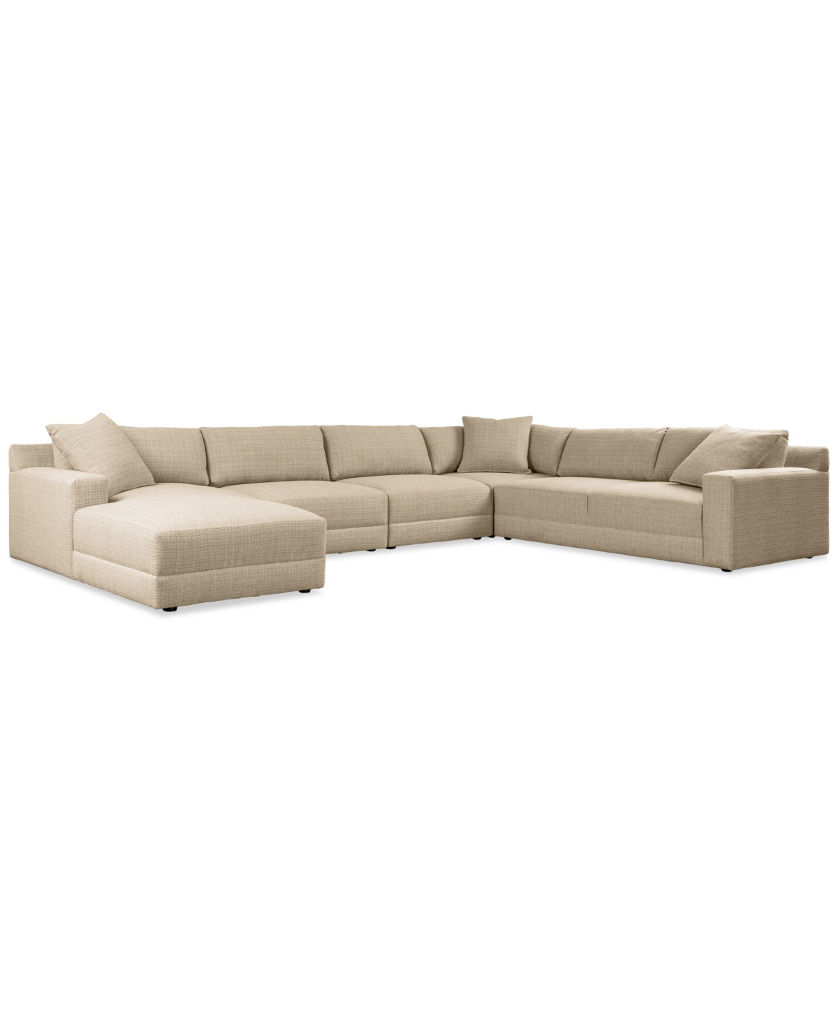 Click here for Mayela 5-Pc. Fabric Chaise Sectional  Exclusively... prices