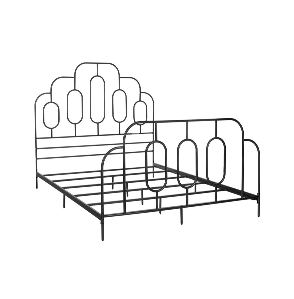 Click here for Paloma Metal Retro Queen Bed - Black prices