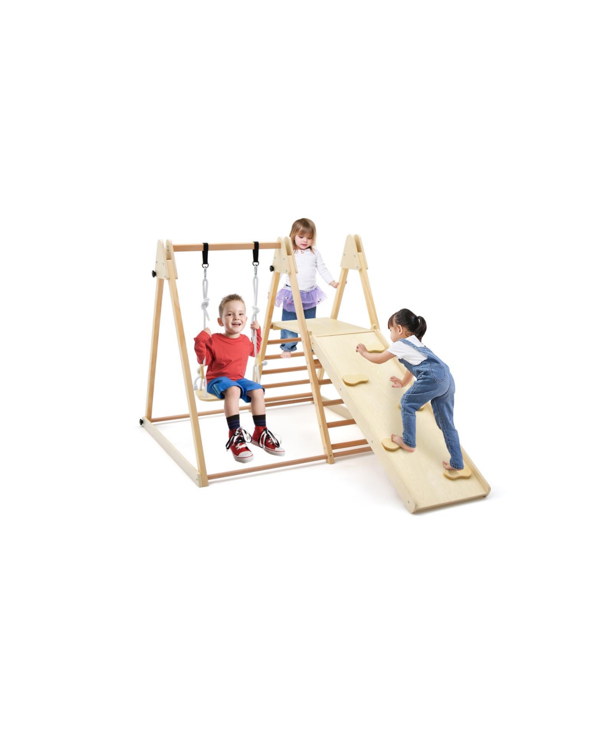 Click here for 5-in-1 Indoor Jungle Gym Foldable Climber Playset... prices