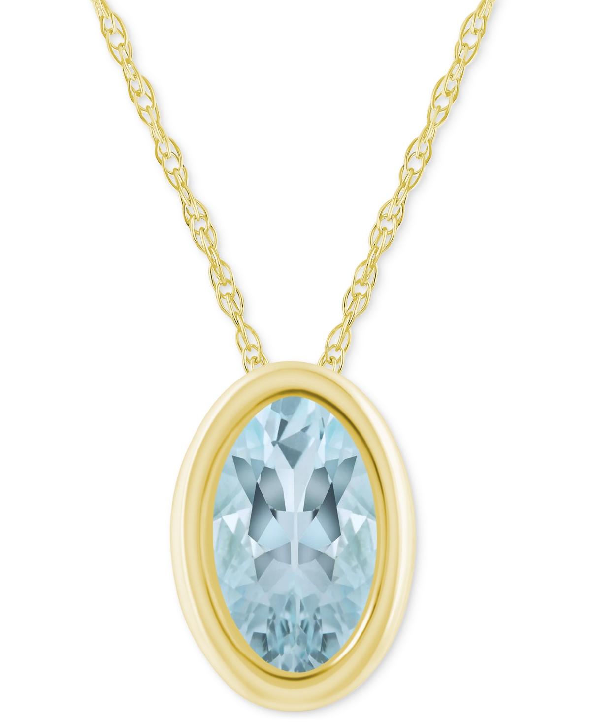 Click here for Pink Topaz Oval Solitaire 18 Pendant Necklace in 1... prices