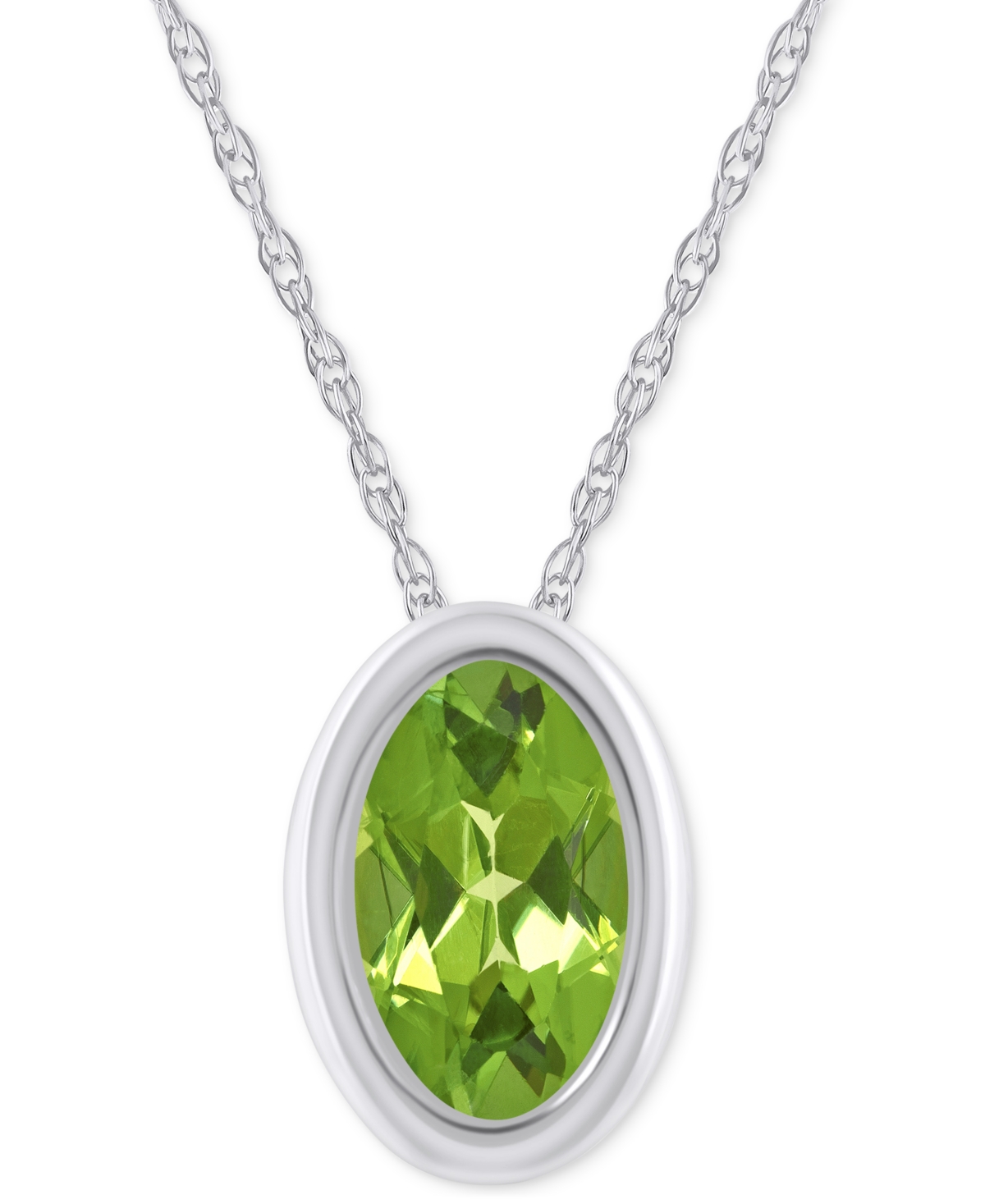 Click here for Pink Topaz Oval Solitaire 18 Pendant Necklace in 1... prices