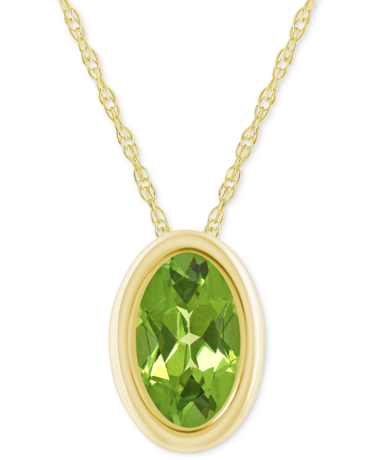 Click here for Pink Topaz Oval Solitaire 18 Pendant Necklace in 1... prices
