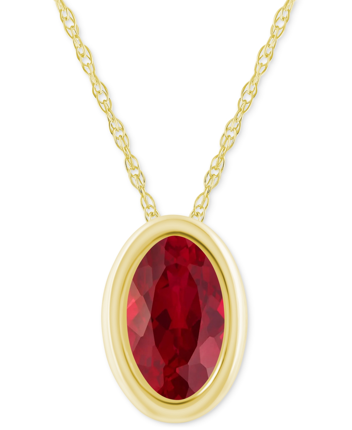 Click here for Pink Topaz Oval Solitaire 18 Pendant Necklace in 1... prices