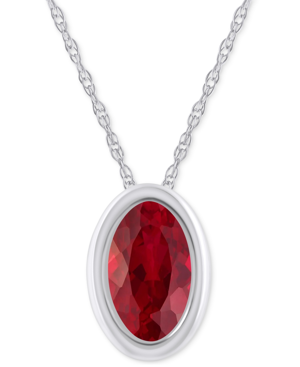 Click here for Pink Topaz Oval Solitaire 18 Pendant Necklace in 1... prices