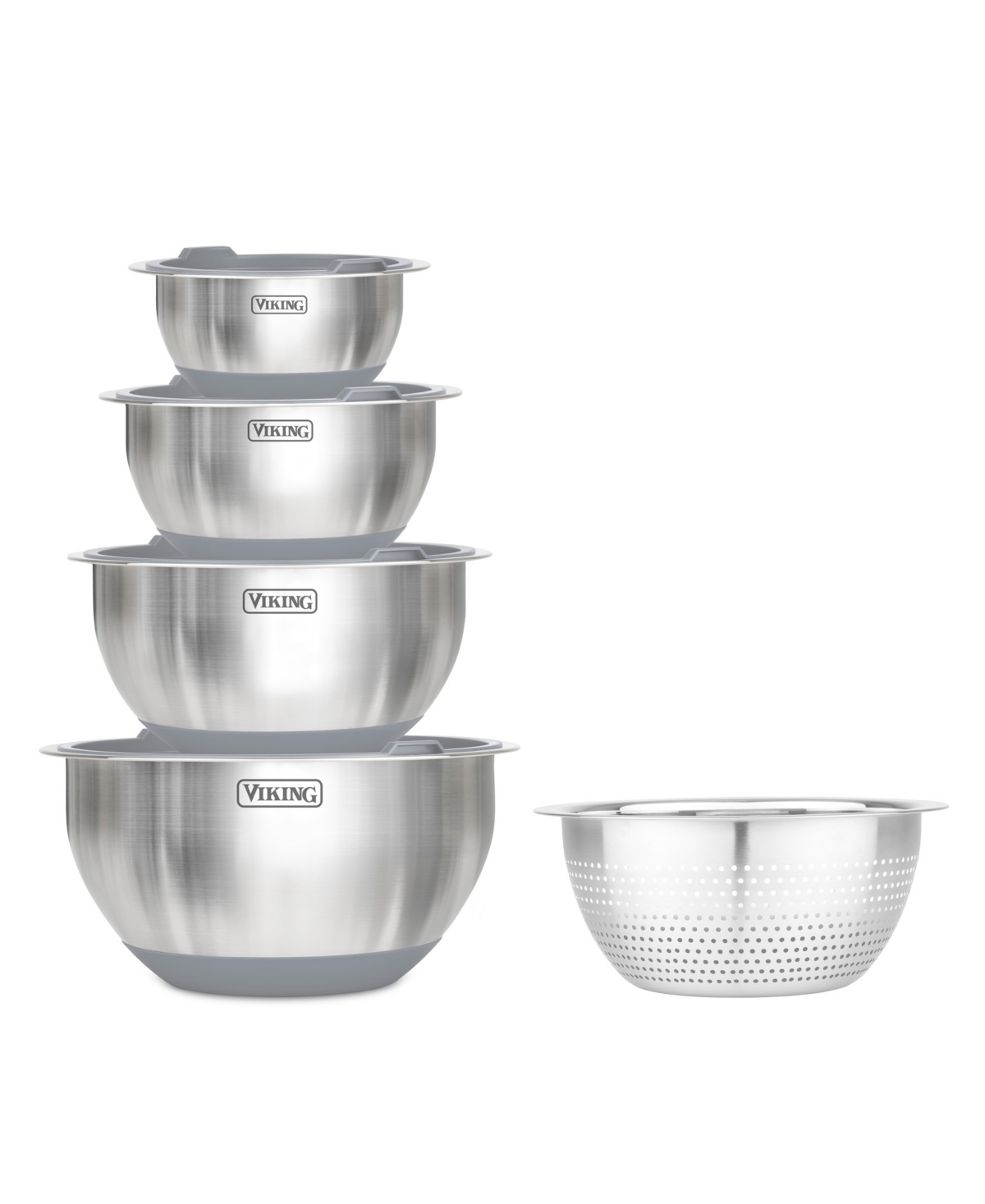 Click here for 9 Piece Stainless Steel Mixing Bowl Set - Grey prices