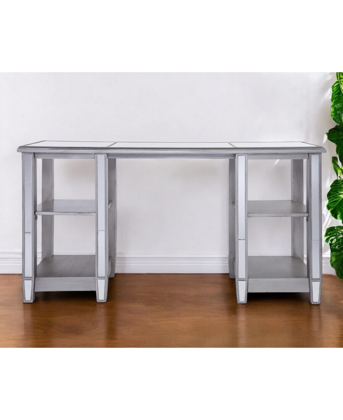 Click here for 50" Silver Mirrored Writing Desk - Multi prices