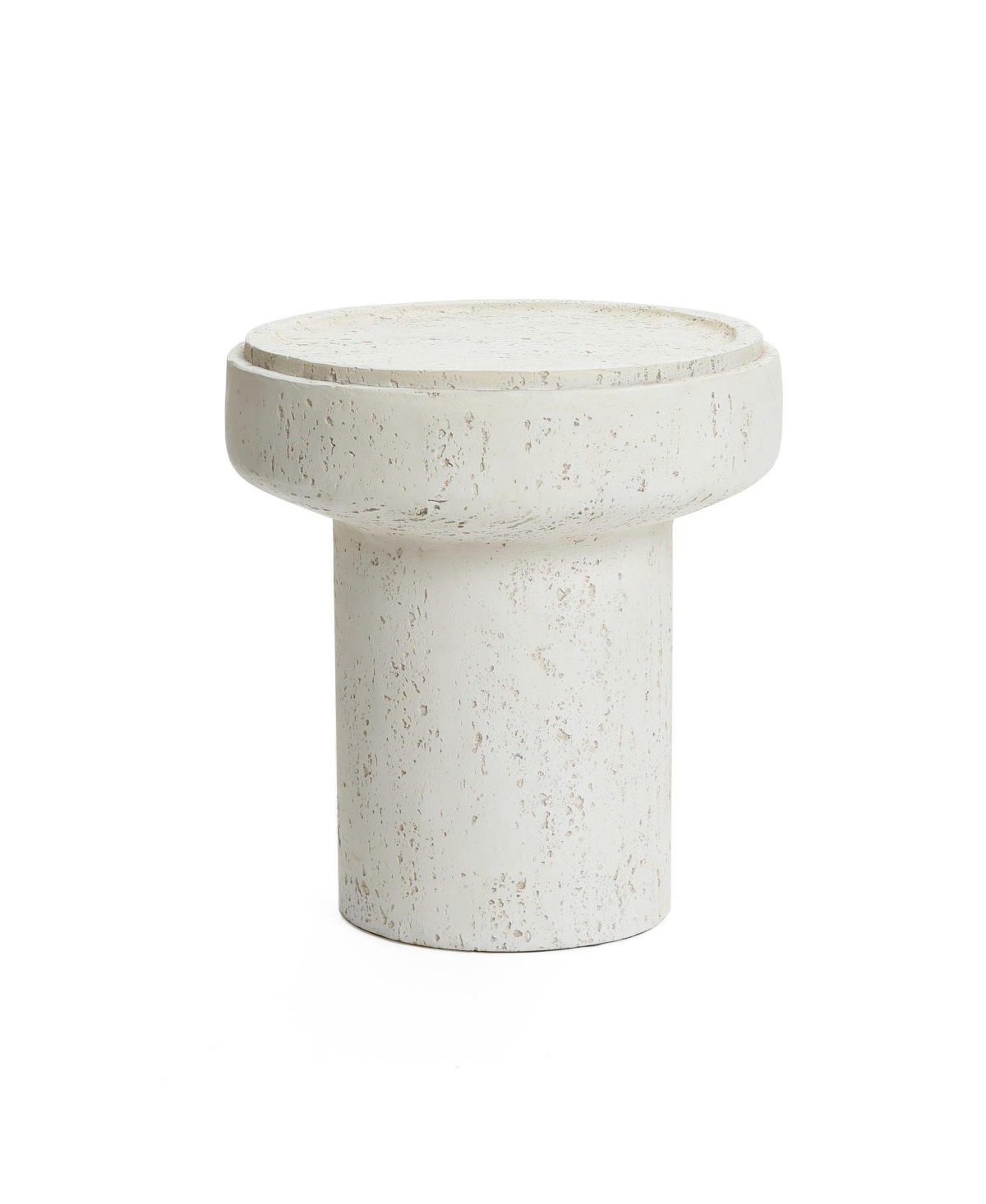 Click here for LuxenHome Off White MgO Round 18.5-Inch Tall Side... prices