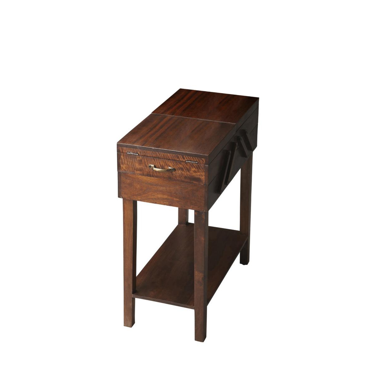 Click here for Solid Wood Rectangular End Table With Drawer And S... prices