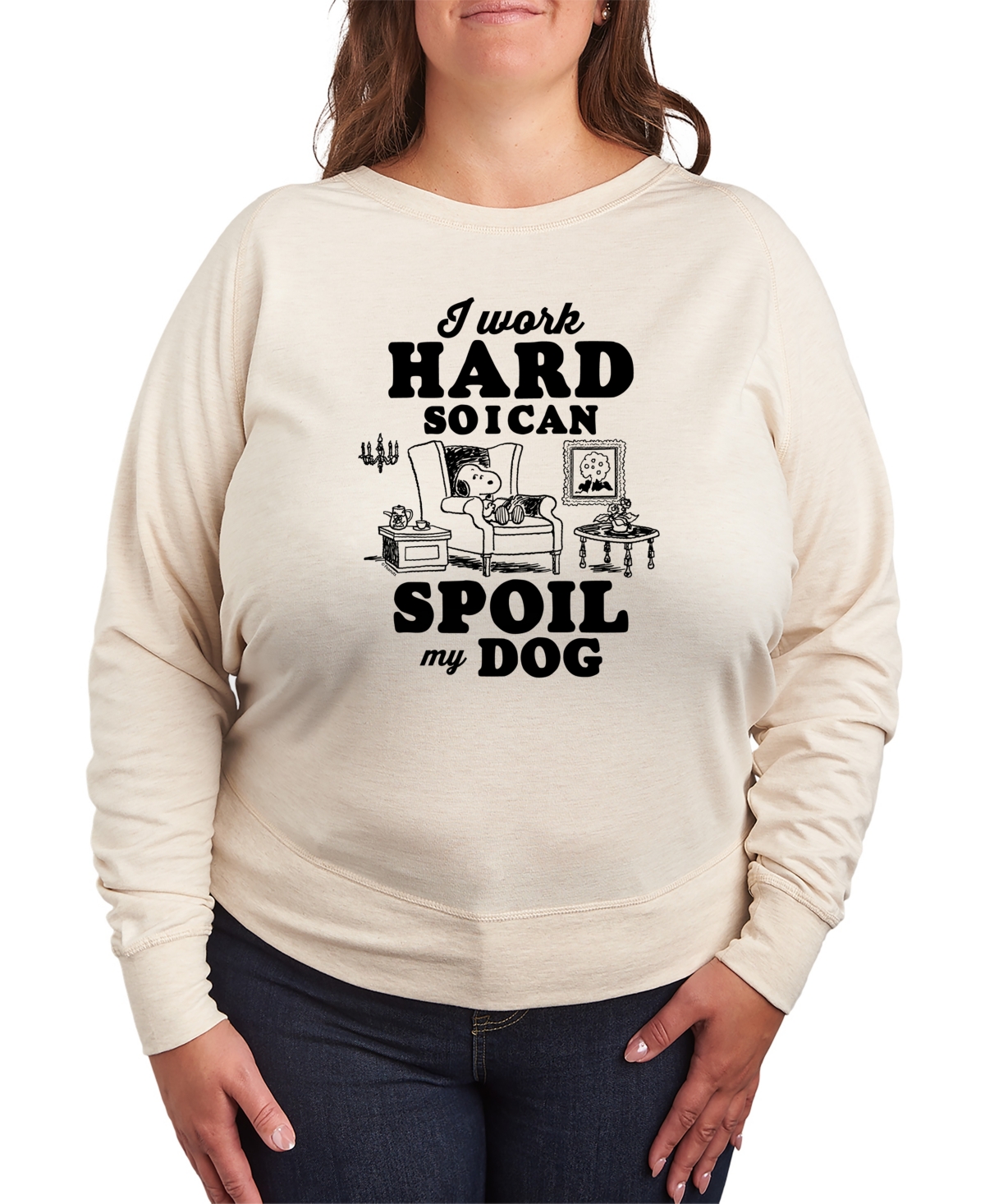 Click here for Hybrid Apparel Plus Size Peanuts Work Hard Spoil D... prices