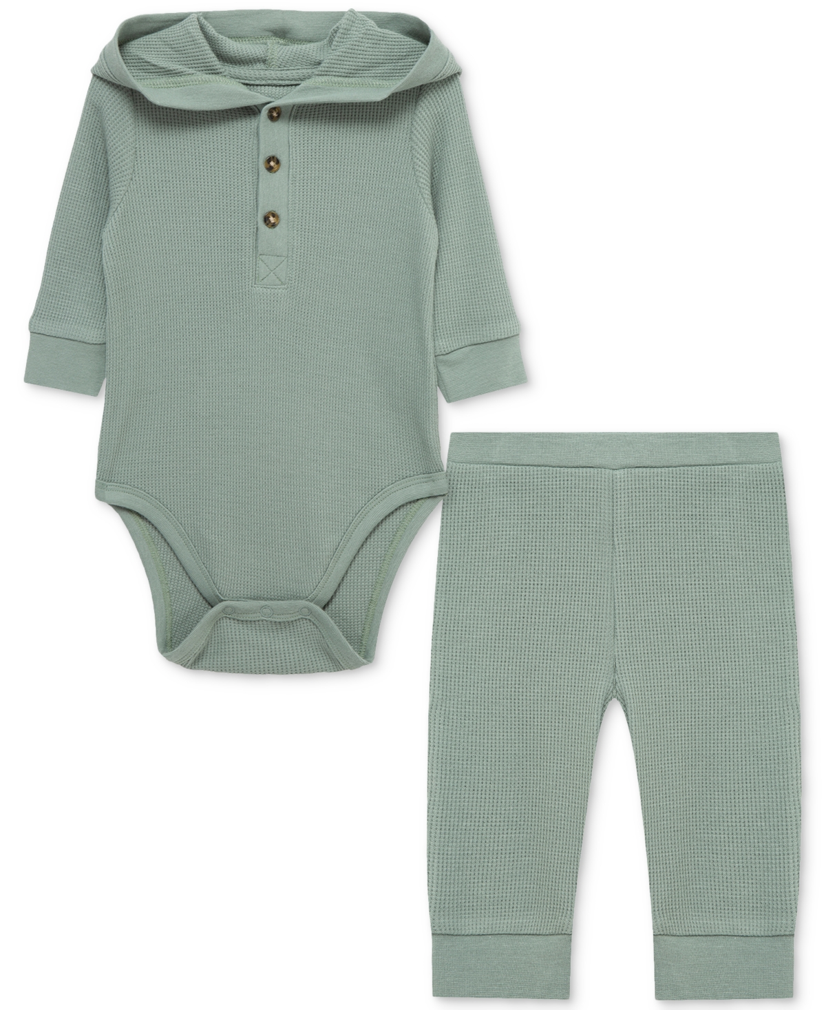 Click here for Little Me Baby Hooded Bodysuit & Pants  2 Piece Se... prices