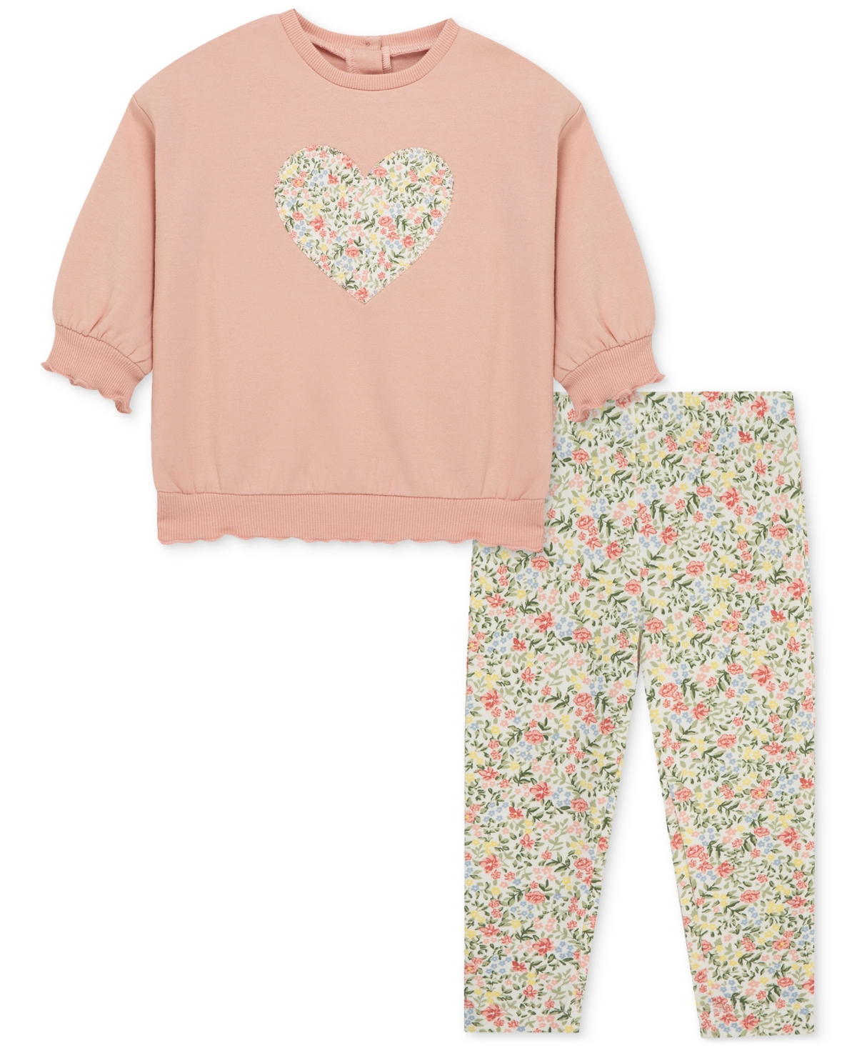 Click here for Little Me Baby Girls Heart Sweatshirt & Leggings... prices