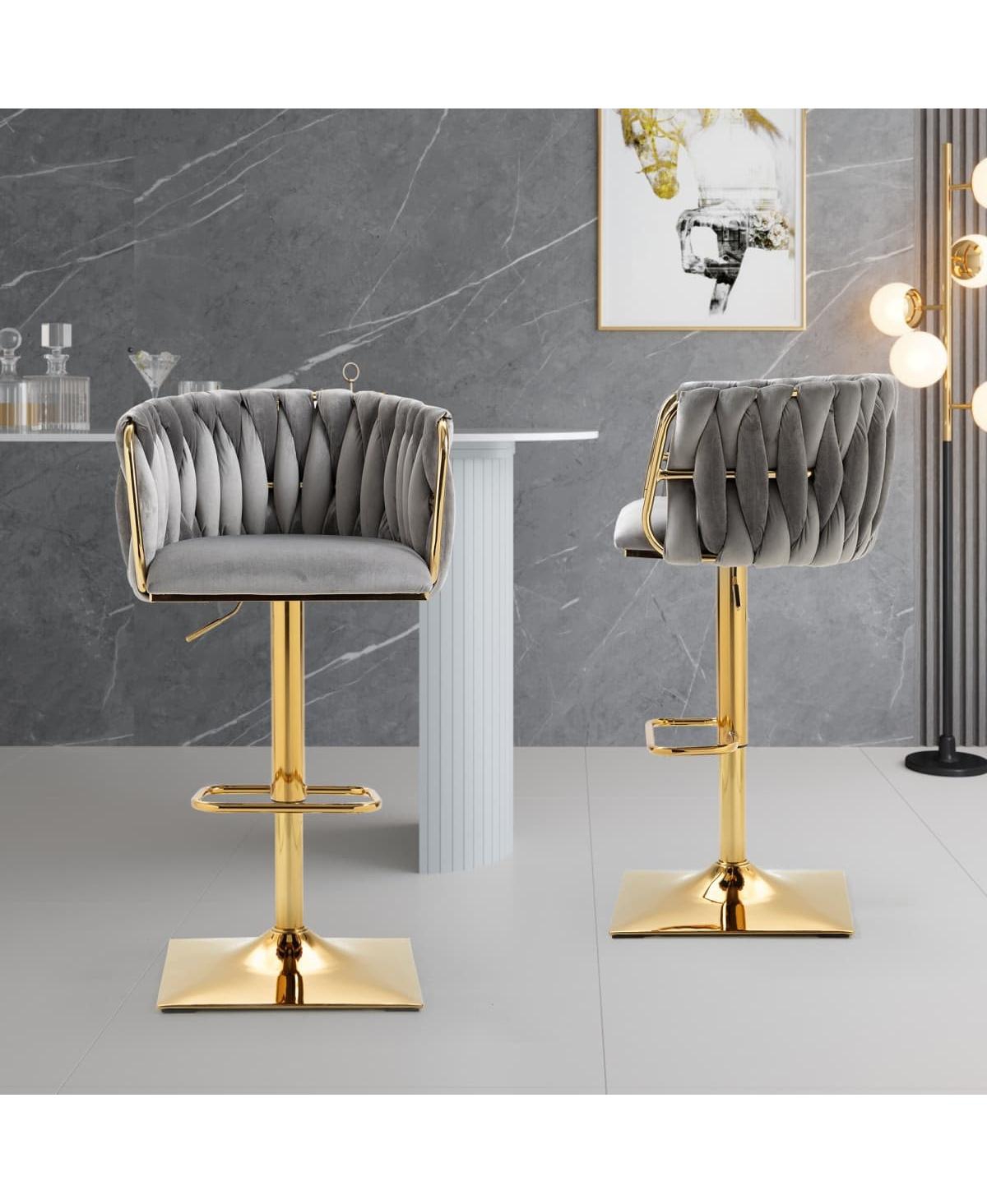 Click here for Set of 2 Swivel Adjustable Height Bar Stools with... prices