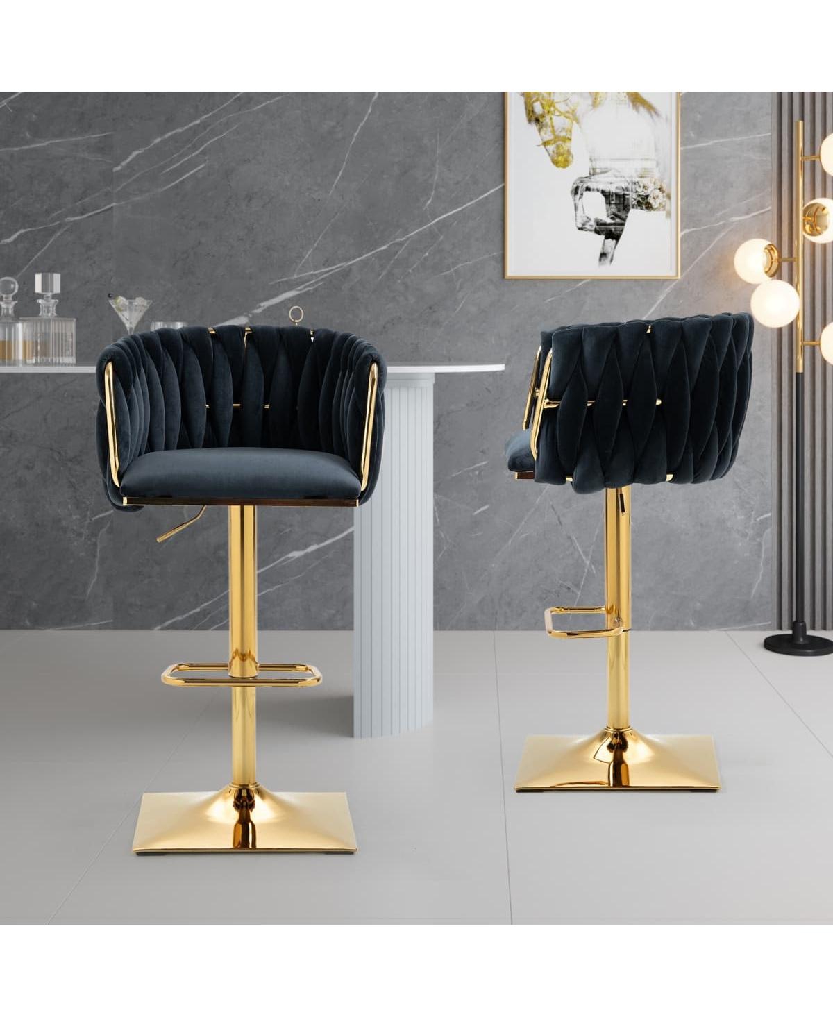 Click here for Set of 2 Swivel Adjustable Height Bar Stools with... prices