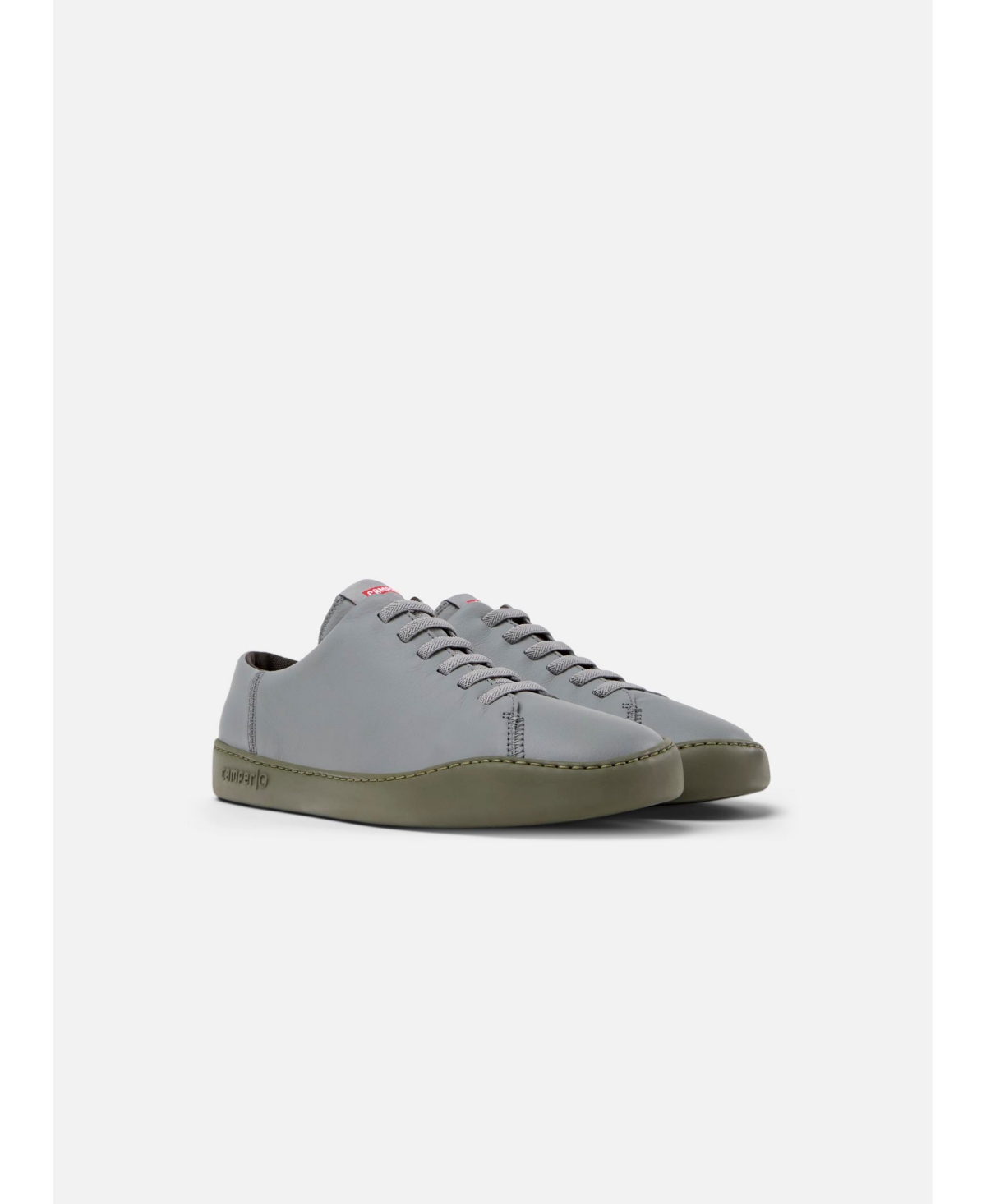Click here for Camper Mens Peu Touring Leather Sneakers - Grey prices