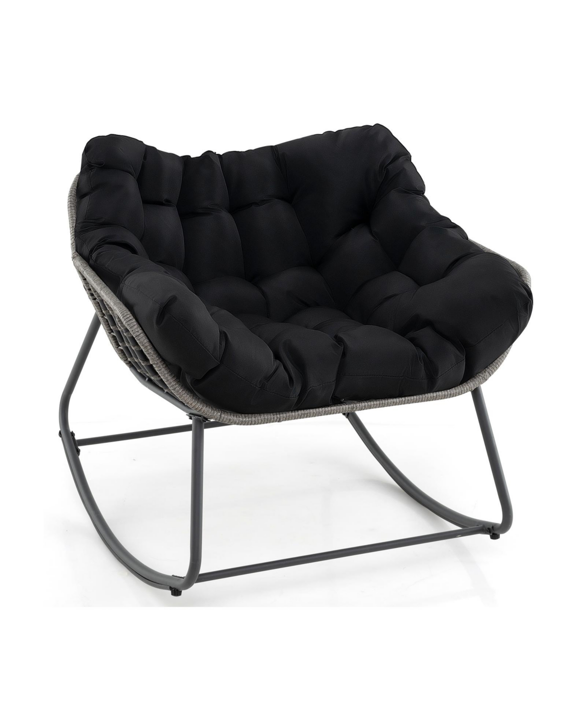 Click here for Outdoor Rocking Chair Oversized Patio Pe Wicker Eg... prices